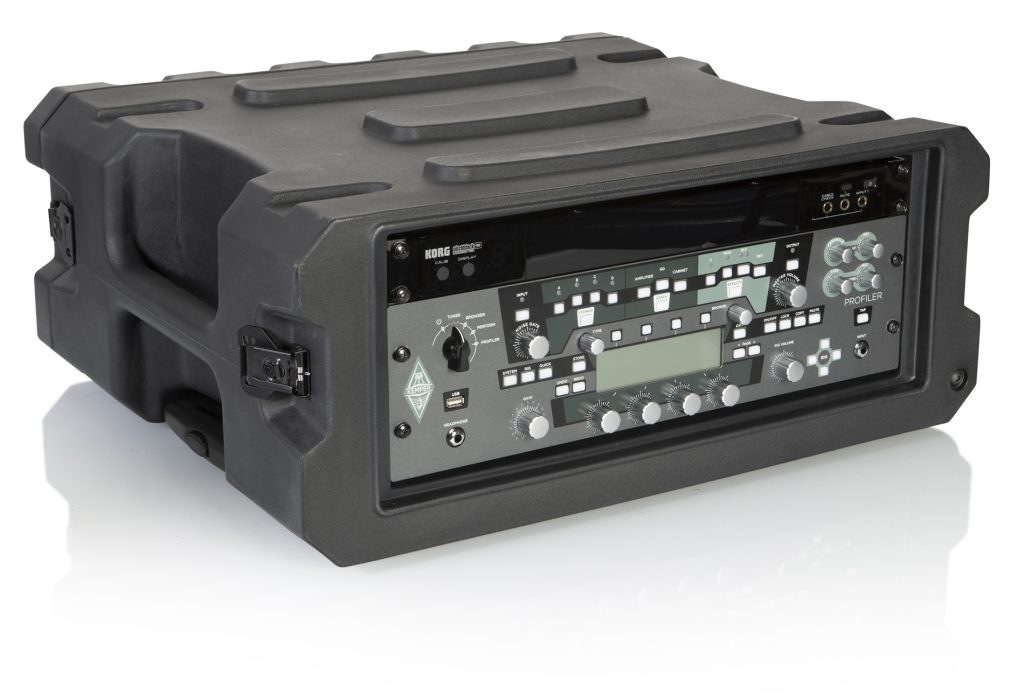 4U, 19" Deep Molded Audio Rack; w/ wheels - Gator Cases