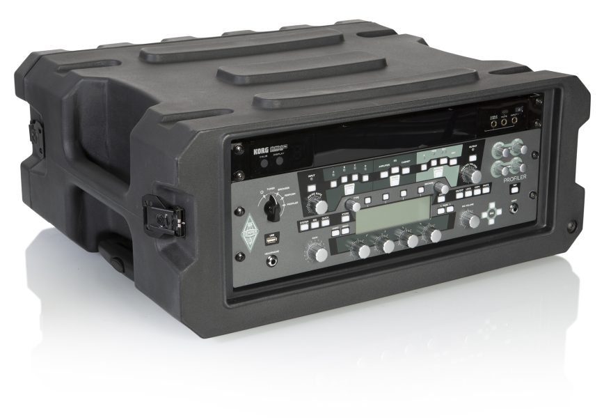 4U, 19" Deep Molded Audio Rack; w/ wheels - Gator Cases