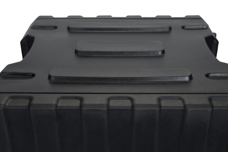 8U, 19" Deep Molded Audio Rack; w/ wheels - Gator Cases