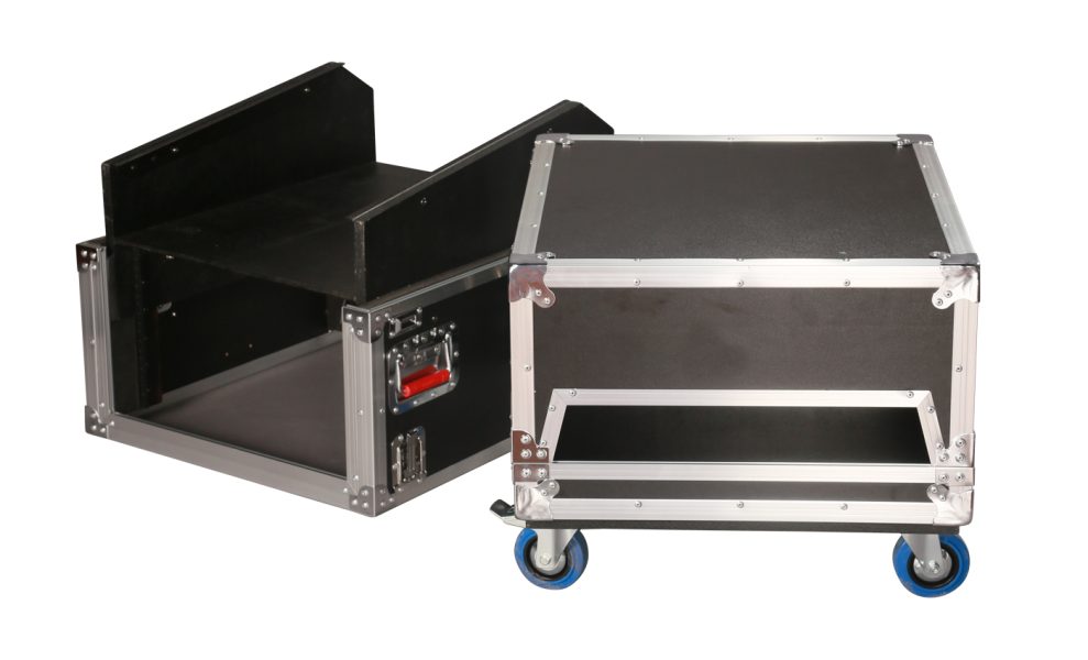 14U Top, 6U Side Audio Road Console Rack - Gator Cases