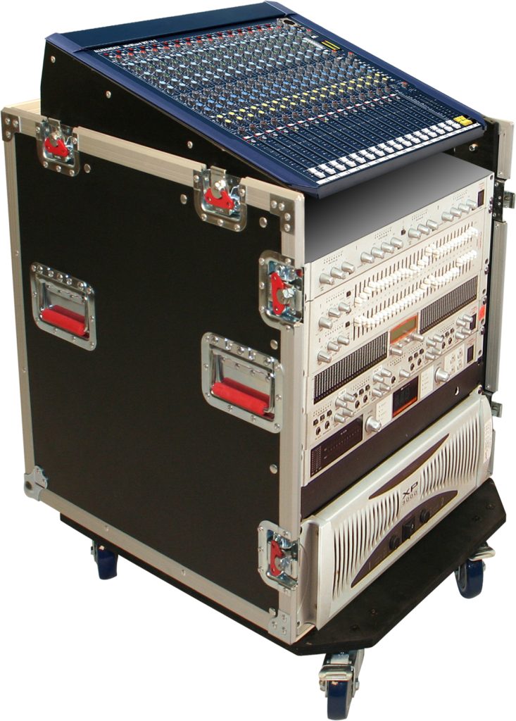 12U Top, 12U Side Audio Road Console Rack - Gator Cases