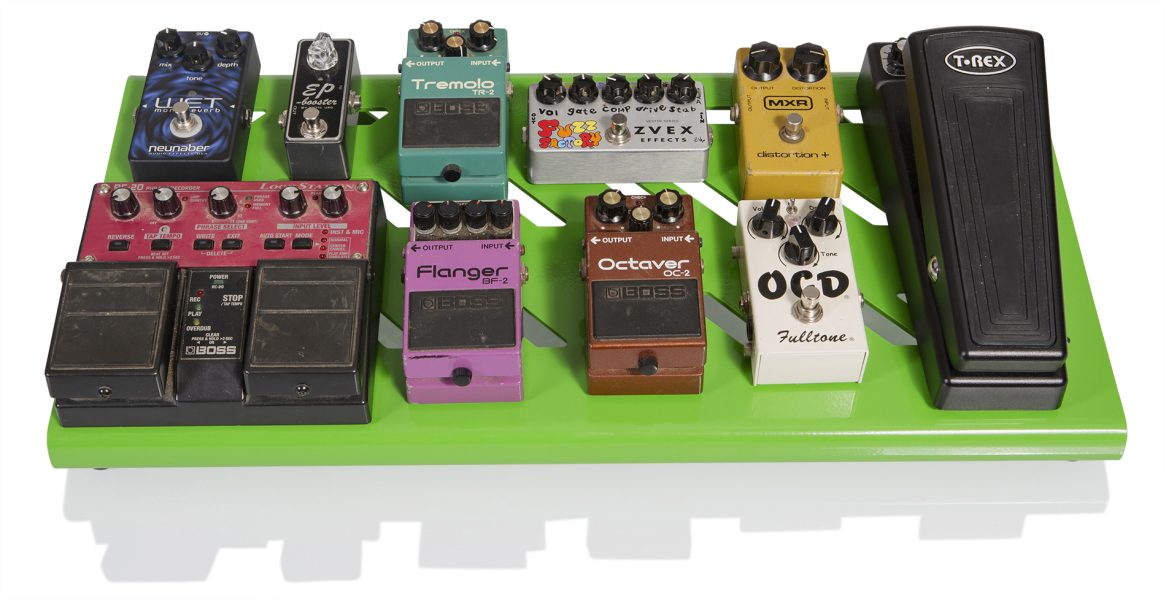 Green Aluminum Pedal Board; Large w/ Carry Bag-GPB-BAK-GR - Gator Cases