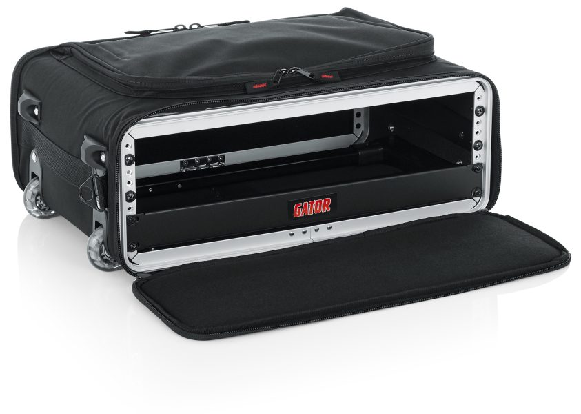 2U Lightweight rack bag w/ tow handle and wheels-GR-RACKBAG-2UW - Gator ...