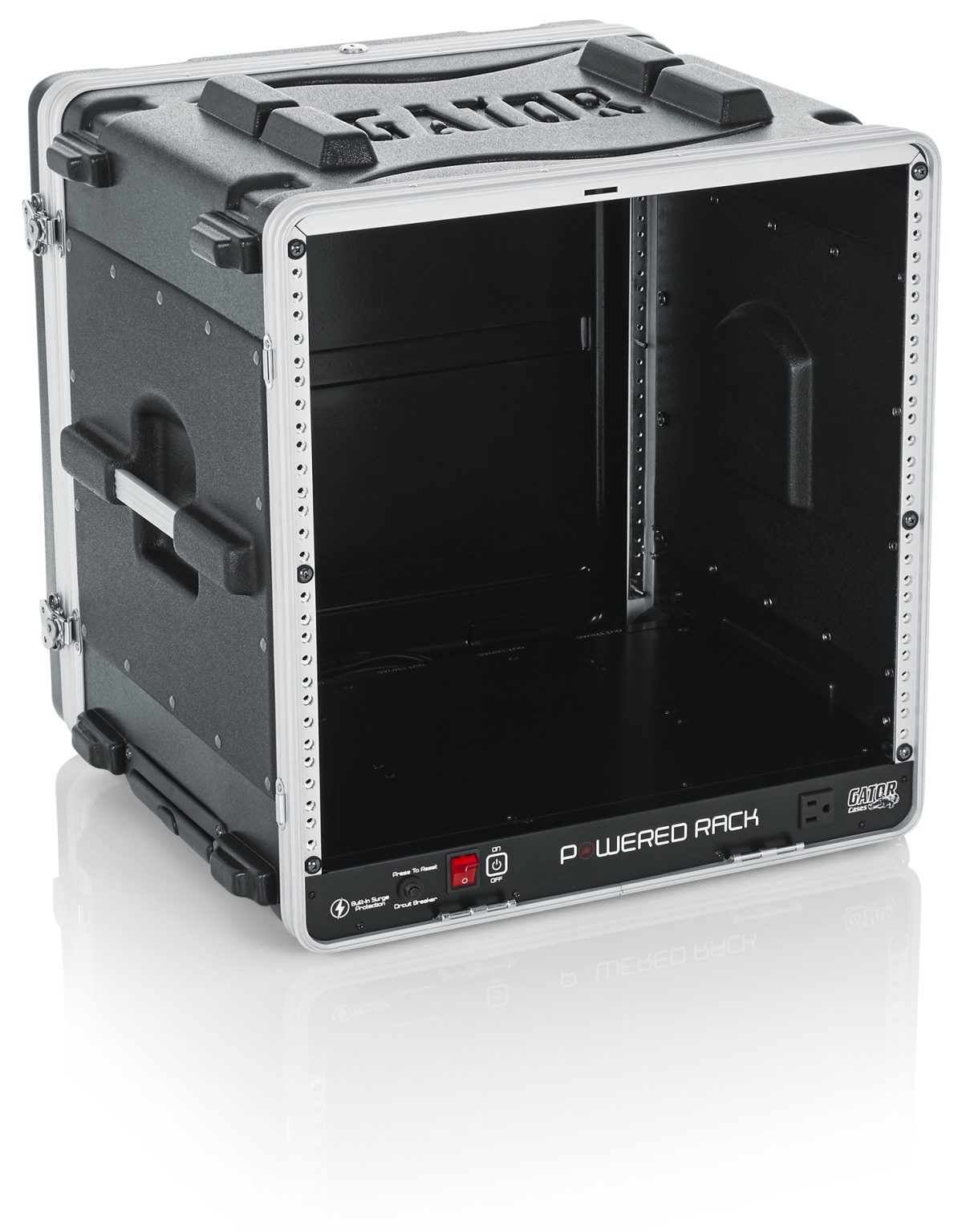 10U Audio Rack; Powered Rolling-GRR-10PL-US - Gator Cases