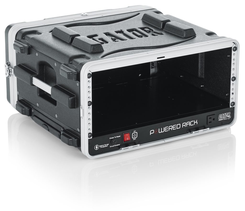 4U Audio Rack; Powered Rolling-GRR-4PL-US - Gator Cases