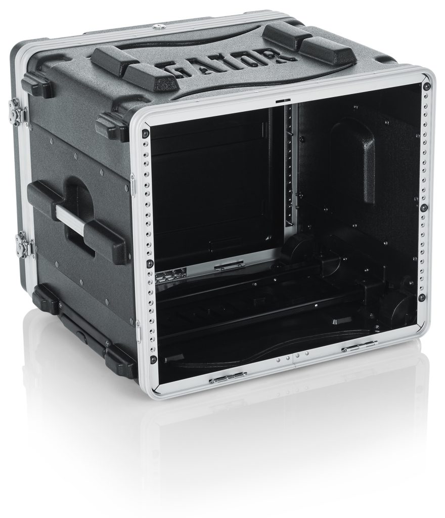 8U Audio Rack; Rolling-GRR-8L - Gator Cases