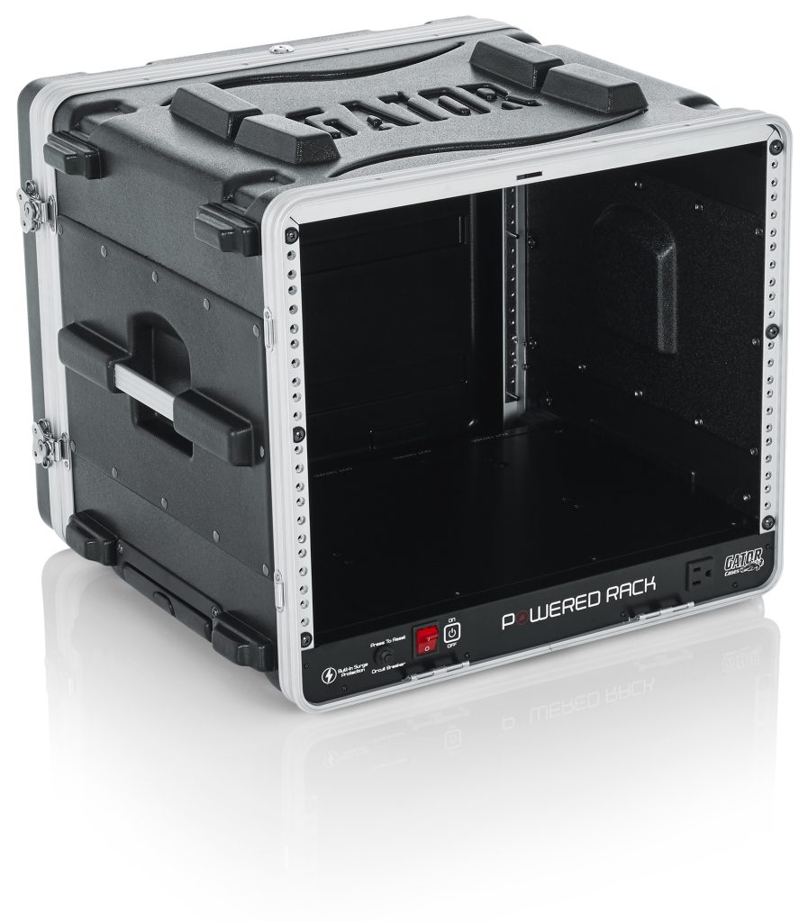8U Audio Rack; Powered Rolling-GRR-8PL-US - Gator Cases