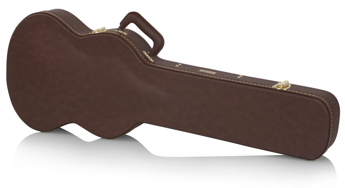 Gibson SG® Guitar Deluxe Wood Case, Brown-GW-SG-BROWN - Gator Cases