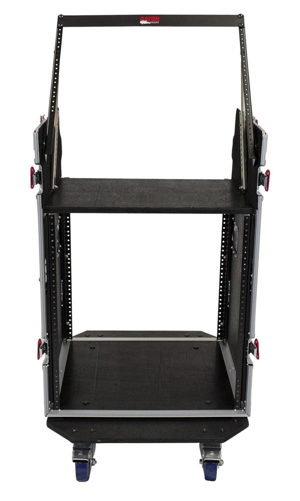 10U Top, 12U Side Audio Road Rack Case - Gator Cases