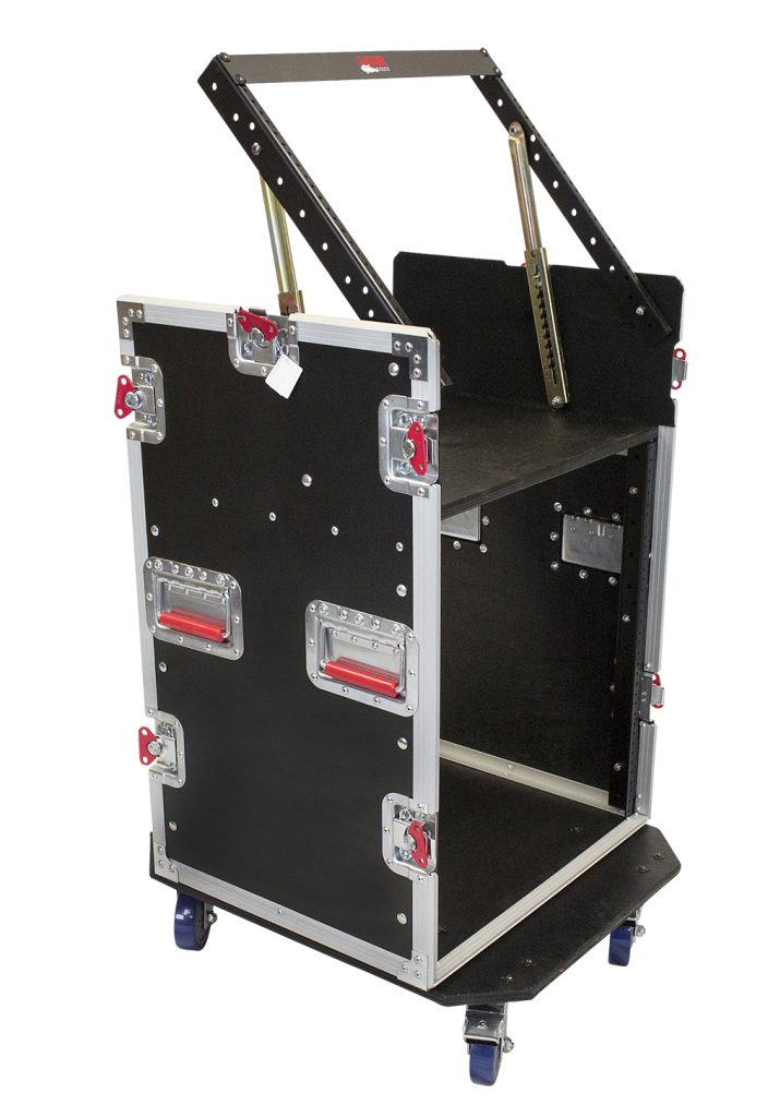 10U Top, 12U Side Audio Road Rack Case - Gator Cases