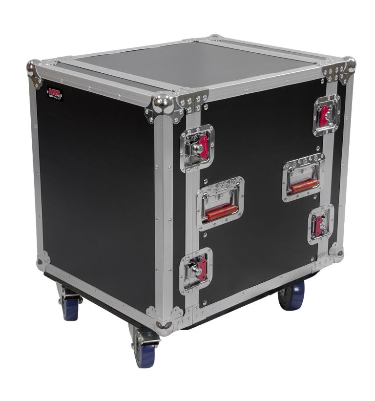 12U, Standard Audio Road Rack Case w/ Casters - Gator Cases