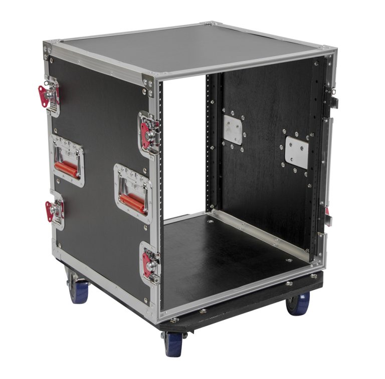 12U, Standard Audio Road Rack Case w/ Casters - Gator Cases