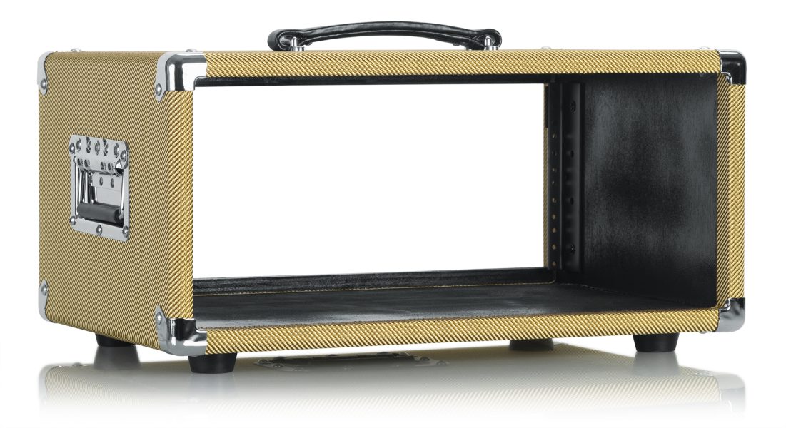 Vintage Amp Vibe Rack Case 4U Tweed-GR-RETRORACK-4TW - Gator Cases