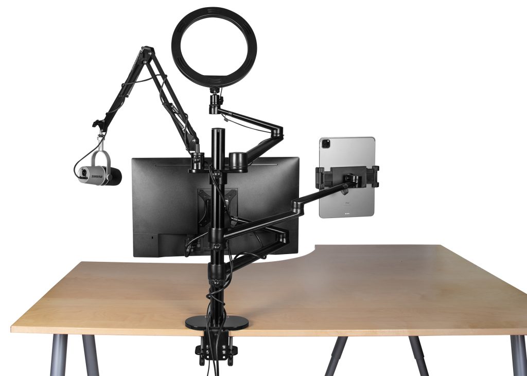 Frameworks Content Creation Desk Mount Stand-GFW-STREAMSTAND - Gator Cases