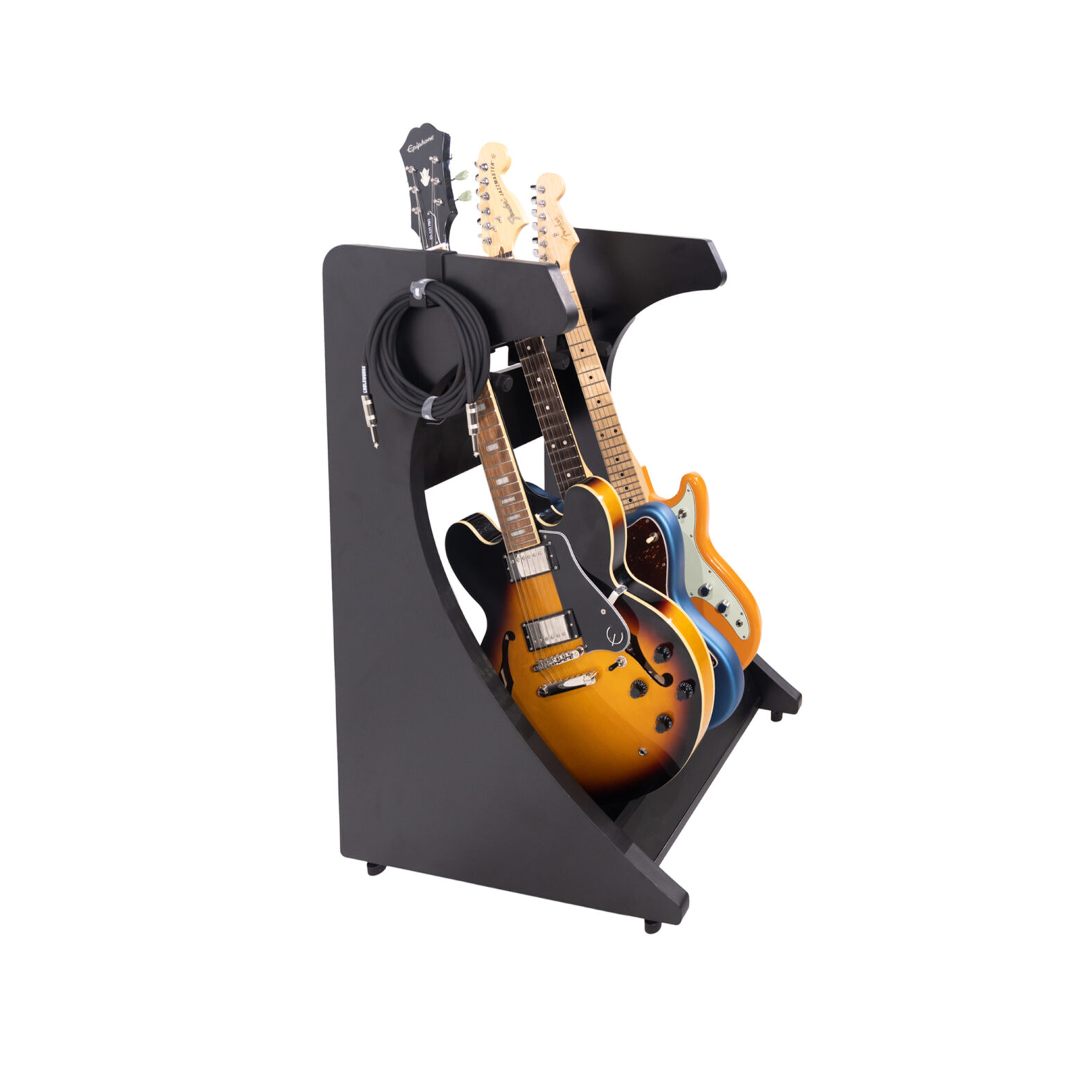 Elite Three Electric/Acoustic Guitar Rack – Black-GFW-ELITEGTR3RK-BLK ...
