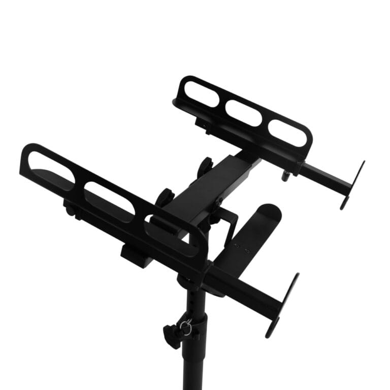 Height and Angled Adjustable Wheeled Mixer Stand - Gator Cases