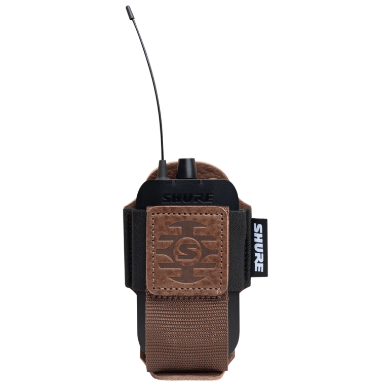 Wireless Bodypack Transmitter Pouch, Brown - Gator Cases